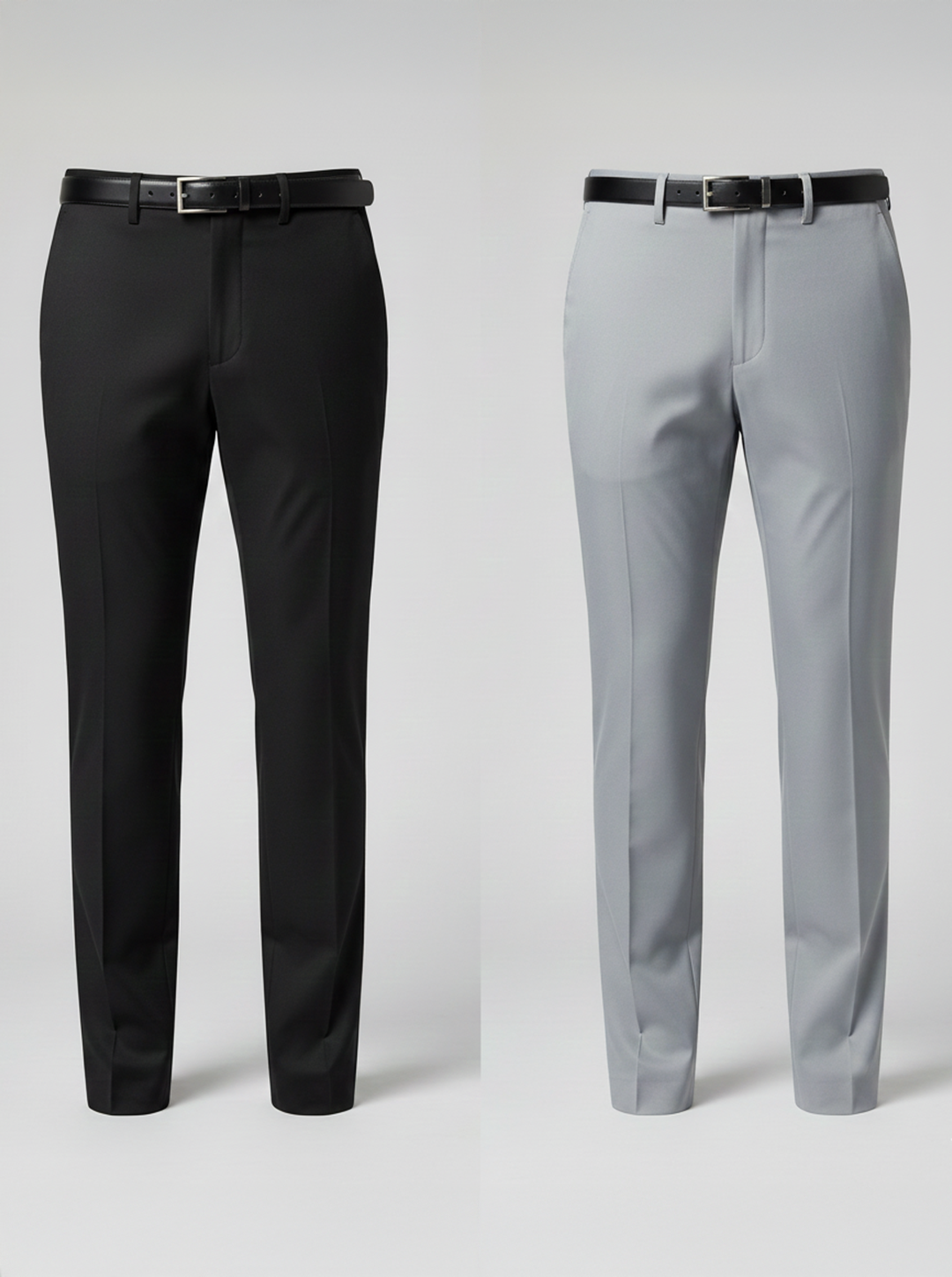 Black And Light Grey Everyday Stretch Pant Combo – Diruno Fashion